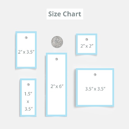 Foil Hang Tags - Copper, SIlver, Gold, Blue, Red, Black | 48HourPrint